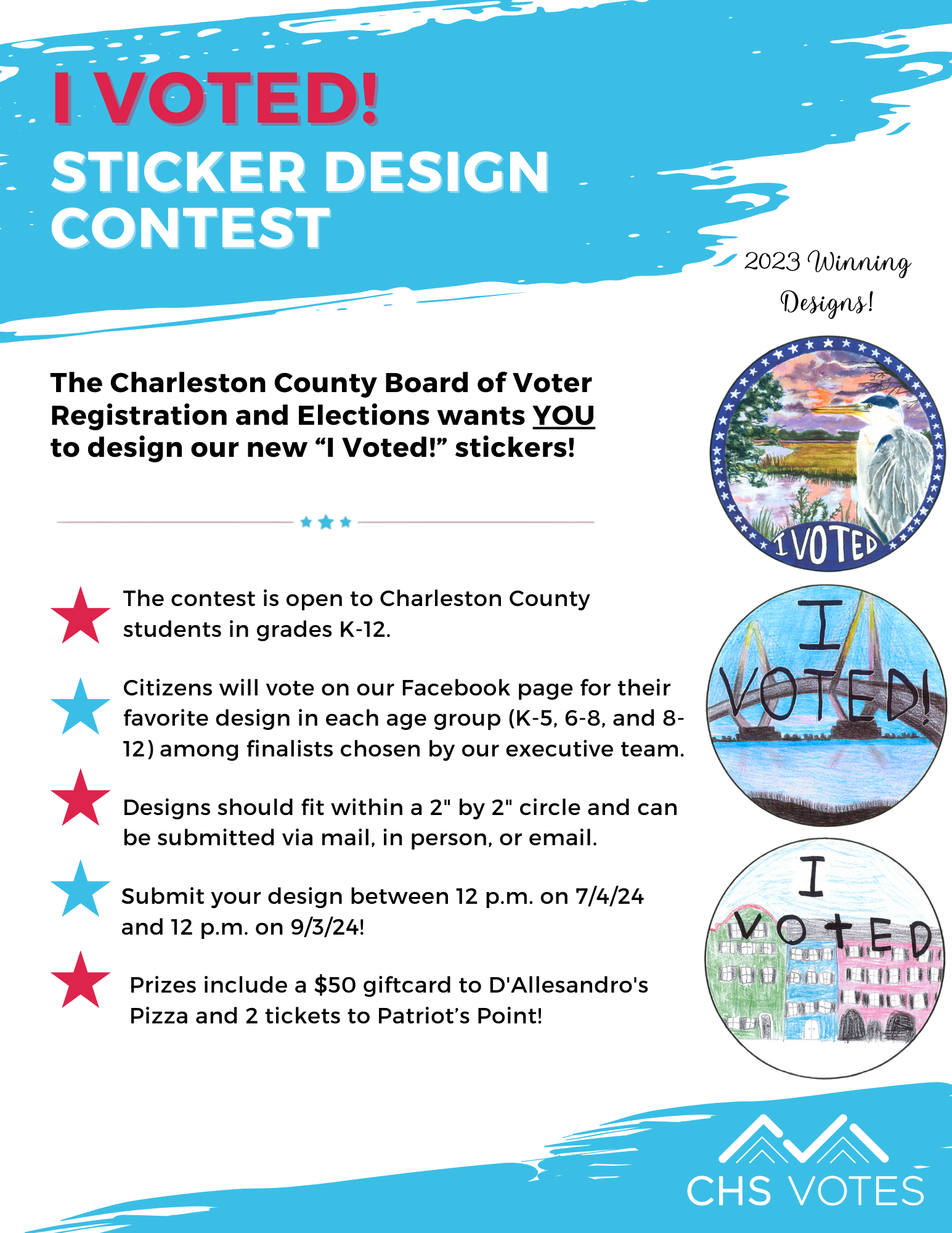Charleston County Board of Voter Registration and Elections | Sticker ...